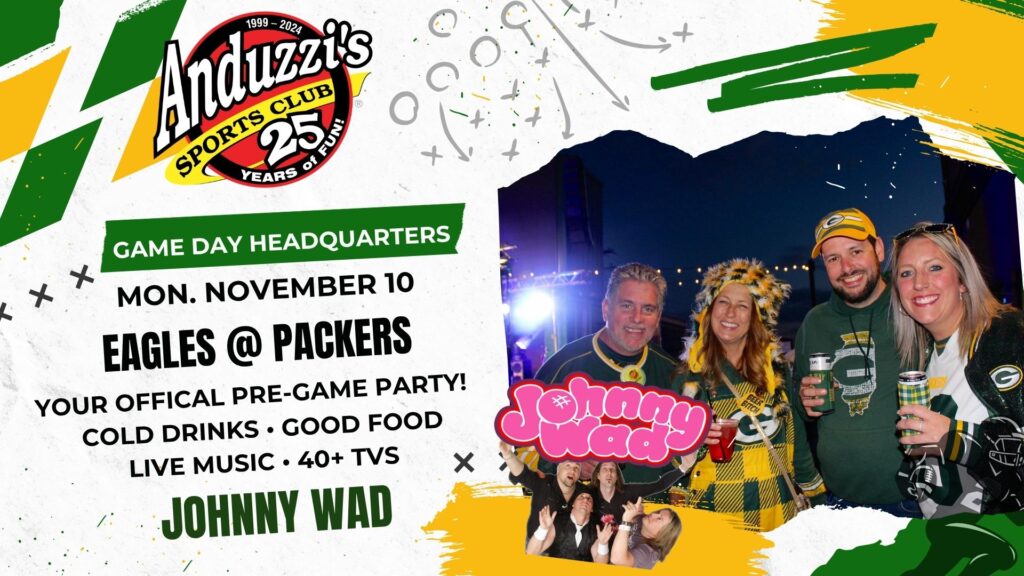 Packers vs. Eagles Pre-Game Party - Anduzzi’s Sports Club